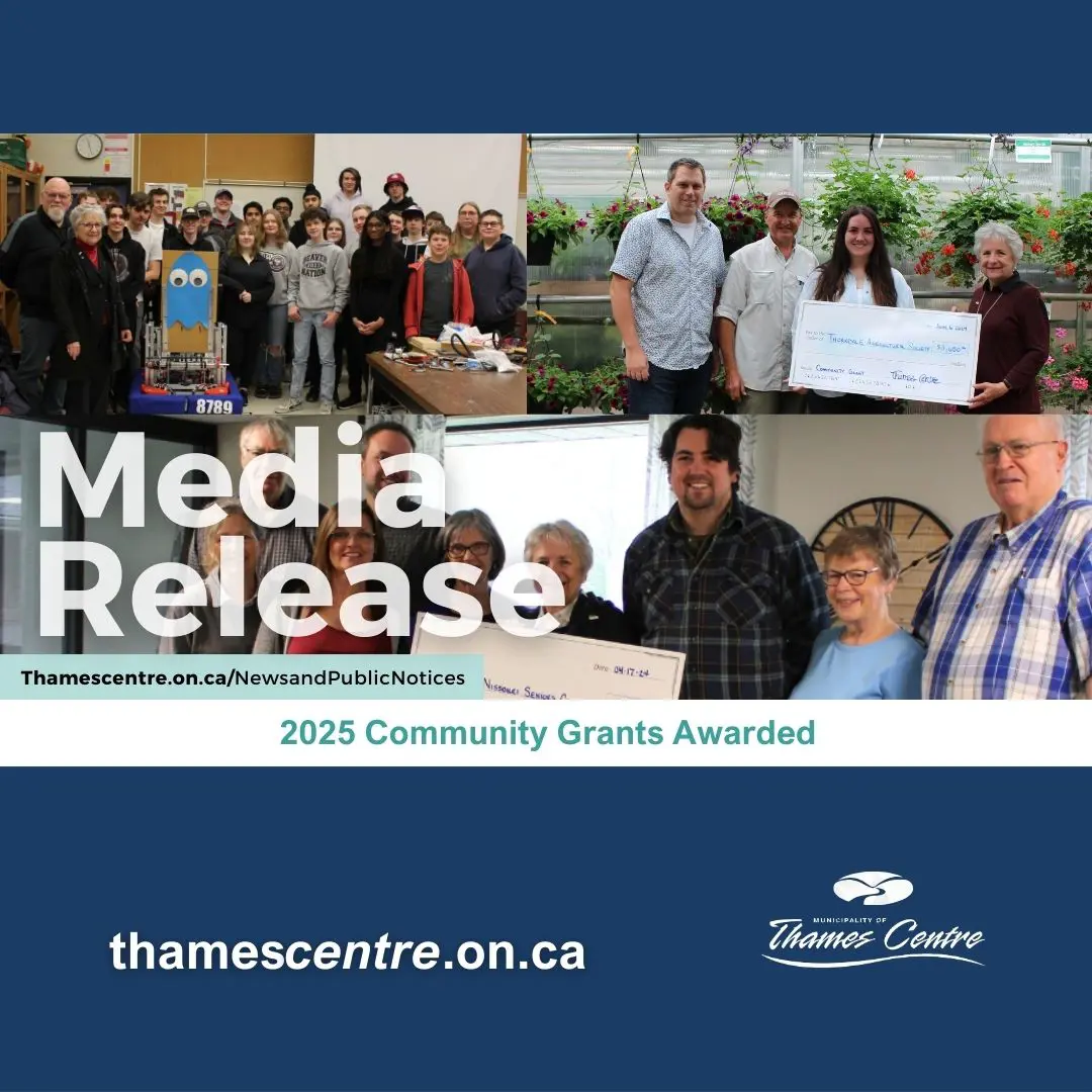 2025 Community Grants Awarded | Municipality of Thames Centre