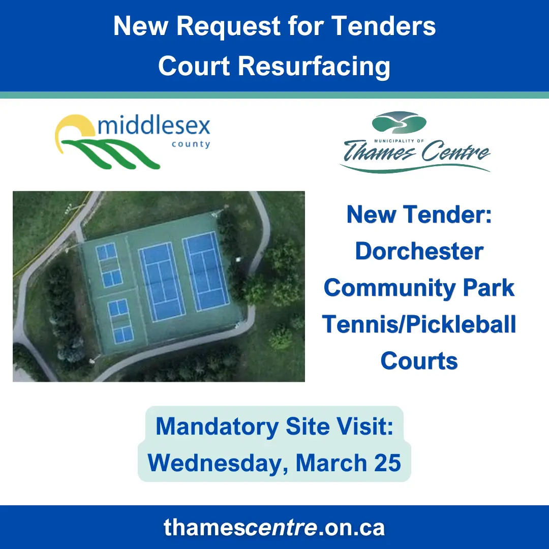 New Tender Issued - Court Resurfacing | Municipality of Thames Centre
